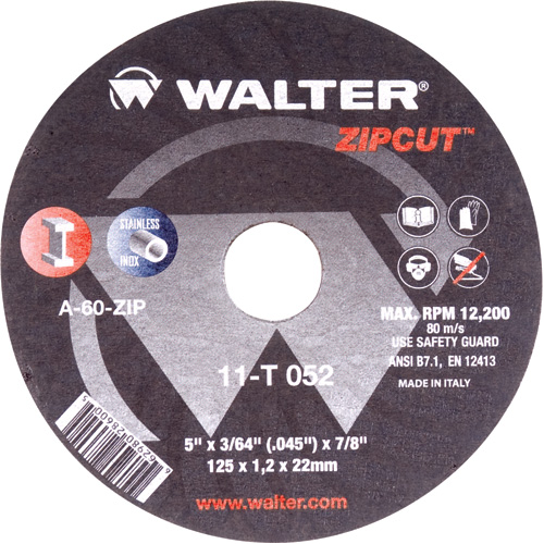 Walter 11T052 5 x 3/64 x 7/8 Zip Wheels | National Abrasives